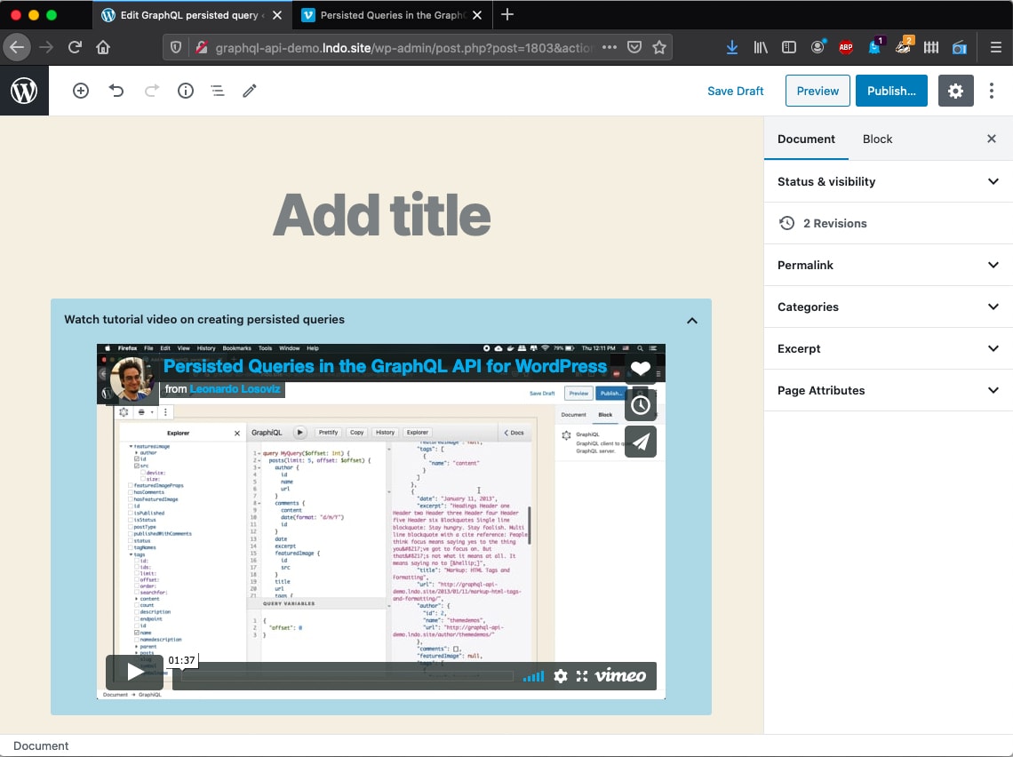 π
π»ββοΈ When Not To Use Blocks In The Wordpress Editor Leos Blog 0844